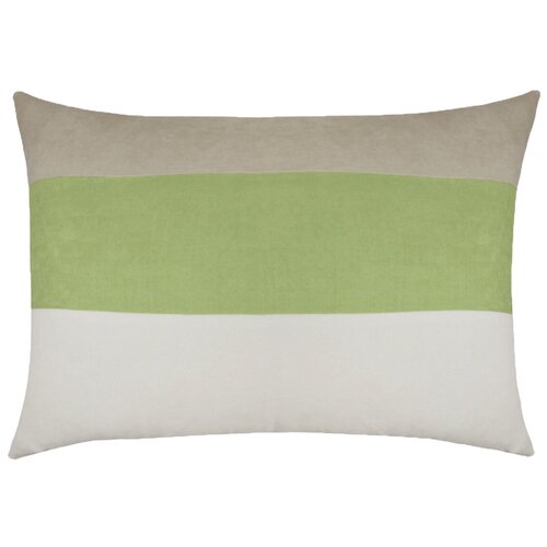 Наволочка - чехол для декоративной подушки на молнии T&I Сирена 45 х 65 см, бежевый, светло-зеленый