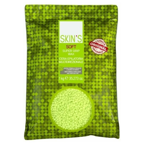 SKIN'S Полимерный воск Soft super grip wax 1000 г зелeный мохито 1 шт.