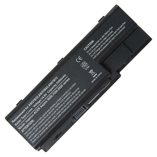 Аккумулятор (AS07B32) ZeepDeep для ноутбука Acer Aspire 5520, 5230, 5710, 5720, 5920, 6530, 6930, 7230, 7520, 7540, 7520, 7720, 8920, 5200mAh, 14.8V