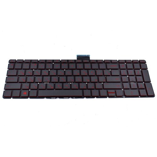 Клавиатура для HP Omen 17-w032ur ноутбука с красной подсветкой