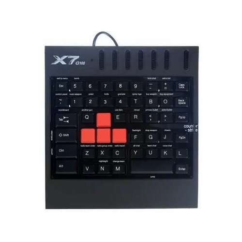 Игровой блок A4Tech X7-G100 черный USB Multimedia for gamer , (708104) (922234) , (708104) (922234)