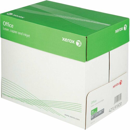 5 пач. 1 кор Бумага офисная Xerox Office Decoromir (А4, марка B, 80 г/кв. м, 500 листов)