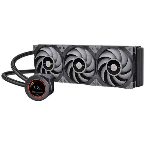 TOUGHLIQUID Ultra 360 [CL-W323-PL12GM-B] All-In-One Liquid Cooling System, Water Block 2.1" LCD, Fan 120*3, PWM 500~2500rpm/Gray/Intel LGA 1700 supported