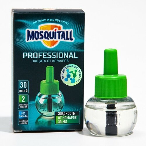 Mosquitall Дополнительный флакон-жидкость от комаров "Mosquitall", 30 ночей, 30 мл