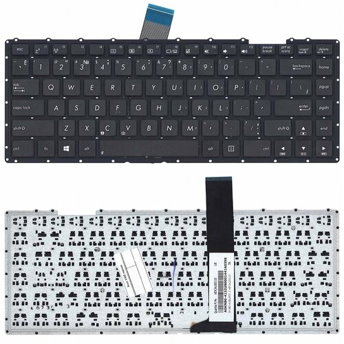 Клавиатура для ноутбука Asus X450 черная, без рамки