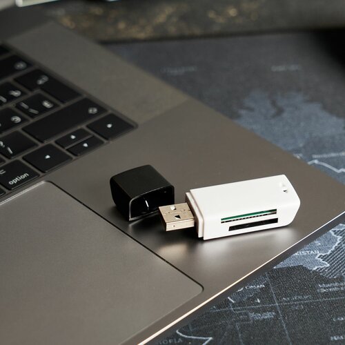 Универсальный Картридер REXANT USB для карт памяти micro sd / считыватель TF SD M2 MS внешний / переходник адаптер