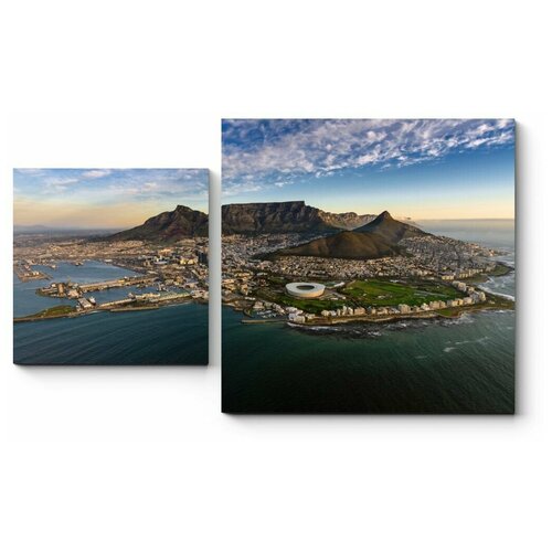 Модульная картина Потрясающая панорама Кейптауна 70x42