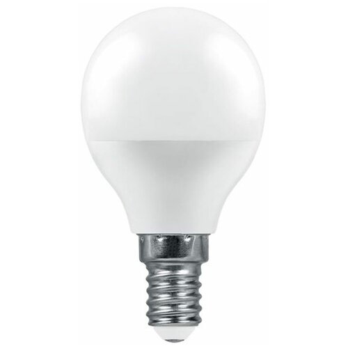 Лампа светодиодная Feron LB-1406 38067, E14, G45, 6 Вт, 6400 К