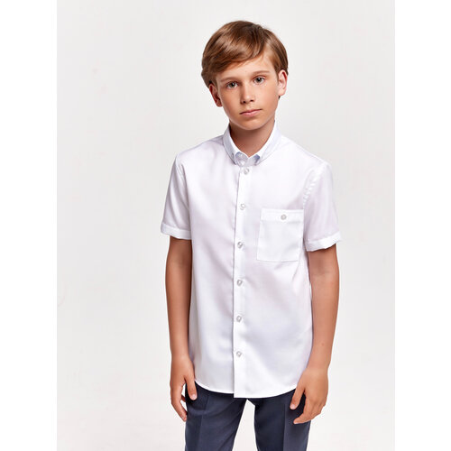 Школьная рубашка Junior Republic, размер 128, белый
