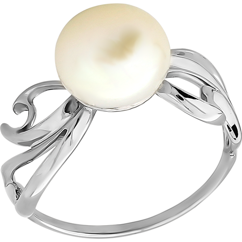 Кольцо Diamant online, серебро, 925 проба, жемчуг, размер 19