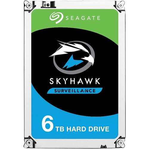 Жесткий диск Seagate SkyHawk Surveillance ST6000VX001 6TB 3.5" SATA 6Gb/s, 5900rpm, 256MB, 24x7, Bulk {20} (004619)