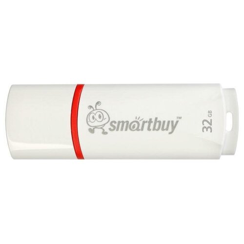 Флэш-диск USB 32Gb SmartBuy Crown, USB2.0, белый (SB32GbCRW-W), 25шт.