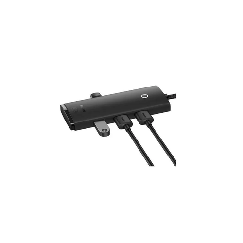 Хаб Baseus Lite Series 4-Port USB-A HUB Adapter (USB-A to USB 3,0*4) 25cm Black WKQX080001