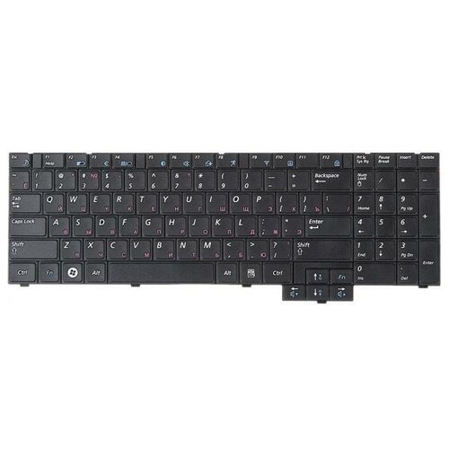 Клавиатура ZeepDeep партномер: (BA59-02832C) для ноутбука Samsung R519, R523, R525, R528, R530, R538, R540, R620, R717, R719, RV508, RV510, черная, гор. Enter