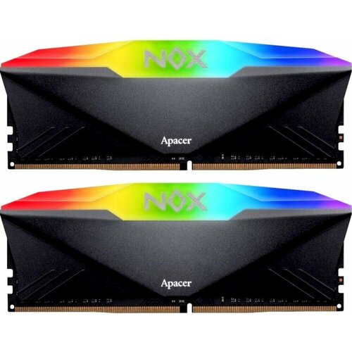 Оперативная память 32Gb DDR4 3600MHz Apacer NOX RGB Black (2x16Gb KIT) (AH4U32G36C25YNBAA-2)