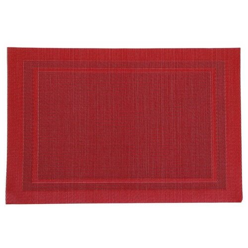 Салфетка сервировочная на стол «Окно» 45×30 см цвет красный