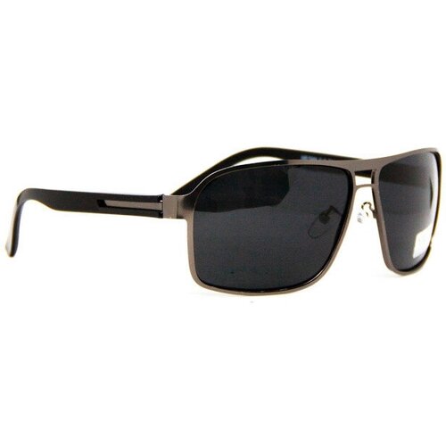 Солнцезащитные очки MARX, черный, серебряный