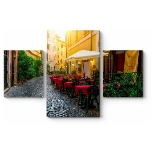 Модульная картина Уютное уличное кафе, Рим 110x72