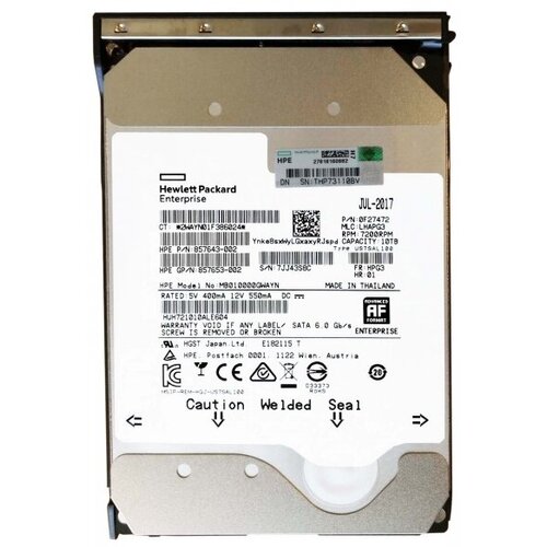 Жесткий диск HP MB010000GWAYN 10Tb 7200 SATAIII 3.5" HDD