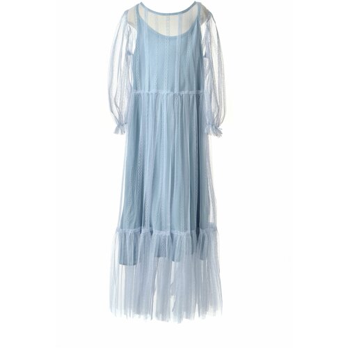 Платье Андерсен, комплект, размер 146, голубой