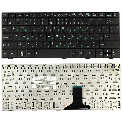 Клавиатура для ноутбука Asus 0KNA-192RU0, Русская, Черная, версия 1
