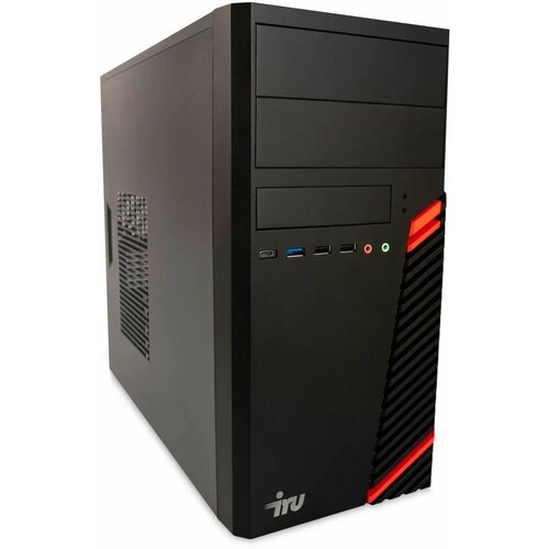 Компьютер iRU Home 310H5SE, Intel Core i3 10100, DDR4 8ГБ, 512ГБ(SSD), Intel UHD Graphics 630, Free DOS, черный [1994701]