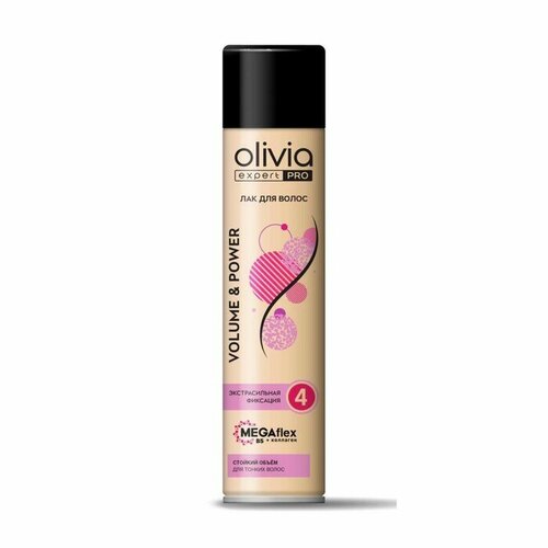 Olivia Лак для волос экстрасильная фиксация OLIVIA EXPERT PRO стойкий объем, 300 мл