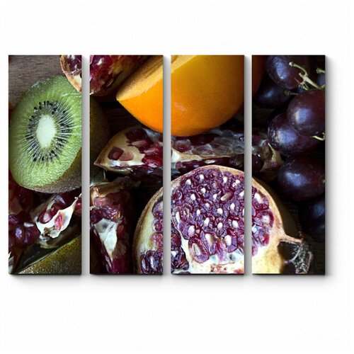 Модульная картина Экзотические фрукты 140x105