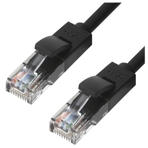 Патч-корд GCR RJ-45(M) - RJ-45 (M) (GCR-LNC501), 1 м, 1 шт., черный