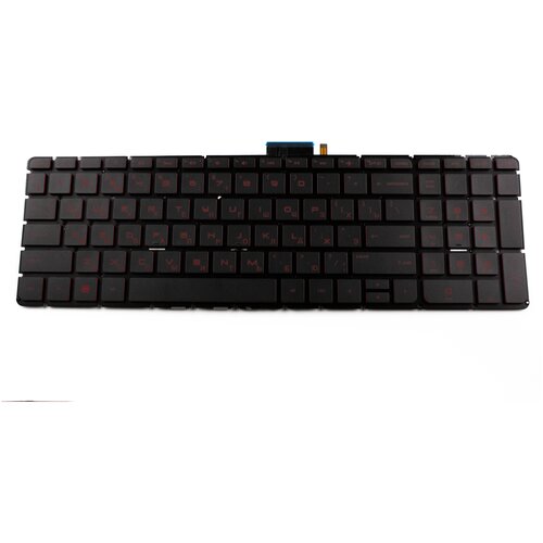 Клавиатура для HP 15-ax Red с подсветкой p/n: 4B+NC802.011, NSK-CW2LN, XZQ. A02