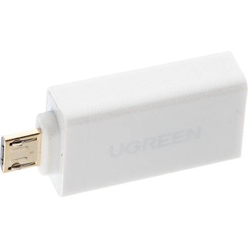 Переходник/адаптер UGreen US195 USB 2.0 - microUSB, белый