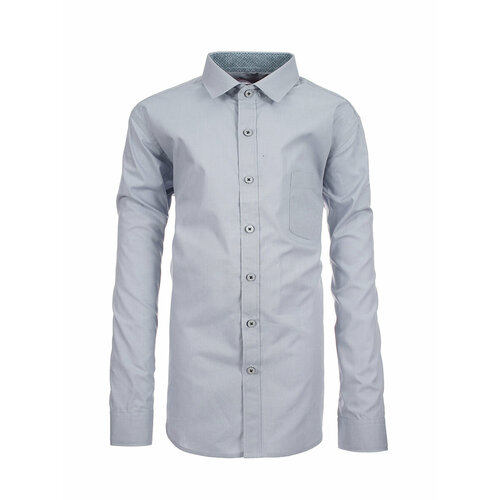 Школьная рубашка Imperator, размер 140-146, серый