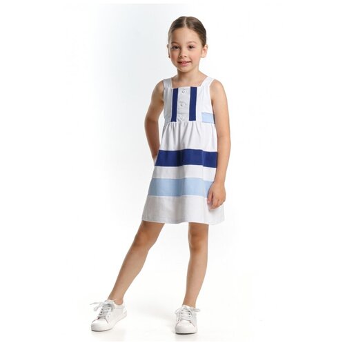 Платье Mini Maxi, размер 104, белый, голубой
