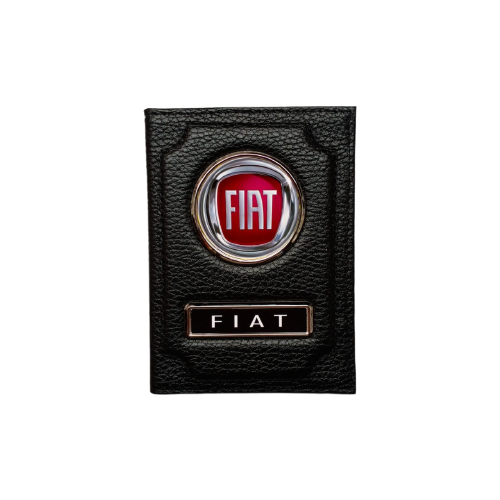 Обложка для автодокументов FIAT 1-6-540-2, черный
