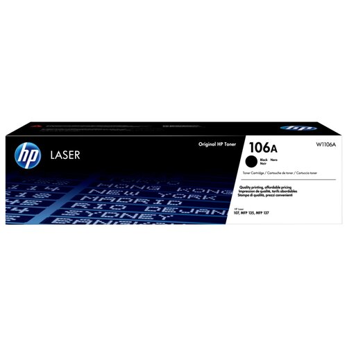 Картридж HP W1106A, 1000 стр, черный