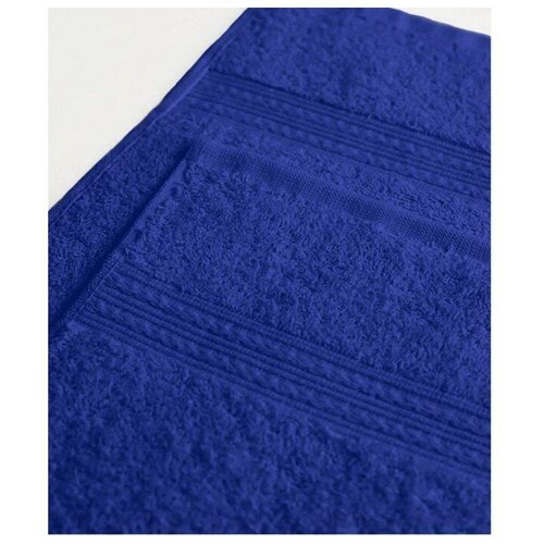 Полотенце махровое, размер 40х70 см, цвет синий
