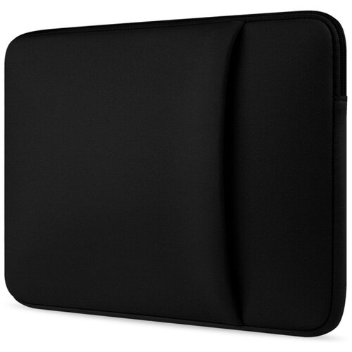 Чехол- папка- футляр- конверт на молнии MyPads M146-287 для ноутбуков Irbis Acer Lenovo Prestigio Xiaomi Digma MSI Macbook с диагоналями 13.3 дюйма из качественной хлопковой ткани с отделением для планшета черная