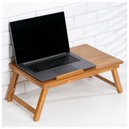 Столик для ноутбука складной, 22х50 см, дерево