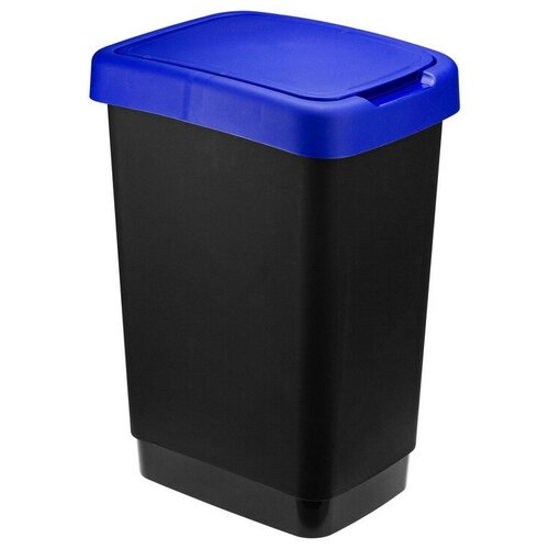 IDEA Контейнер для мусора «Твин», 25 л, цвет синий
