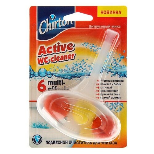 Подвесной очиститель для унитаза Chirton "Цитрусовый микс", шарики, 45 гр./В упаковке шт: 1