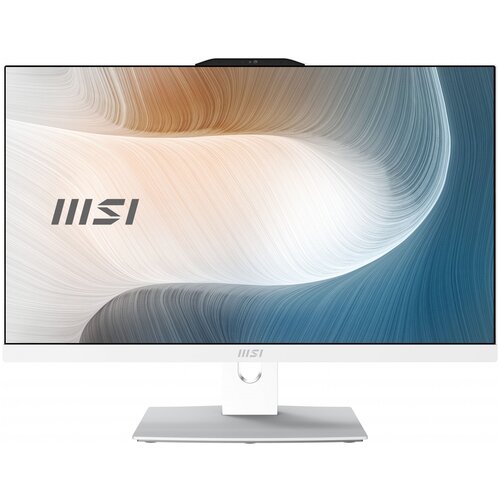 MSI Моноблок MSI Modern AM242P 12M-629RU 23.8" Full HD PG 8505 (1.2) 4Gb SSD128Gb UHDG Windows 11 Professional GbitEth WiFi BT 120W клавиатура мышь Cam белый 1920x1080 9S6-AE0712-629