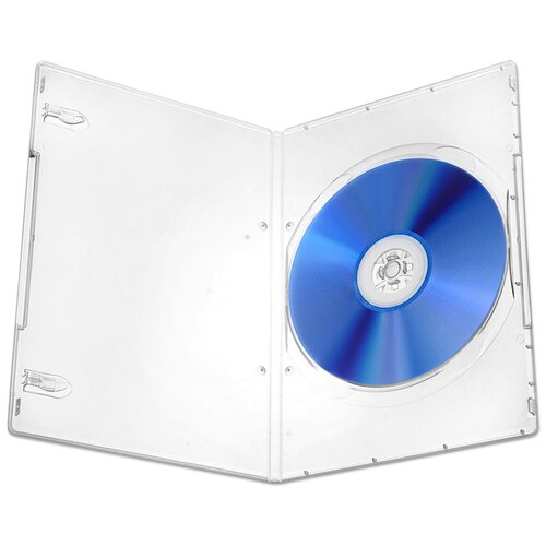 Коробка DVD Box для 1 диска, 7мм (slim) полупрозрачная, упаковка 5 шт.