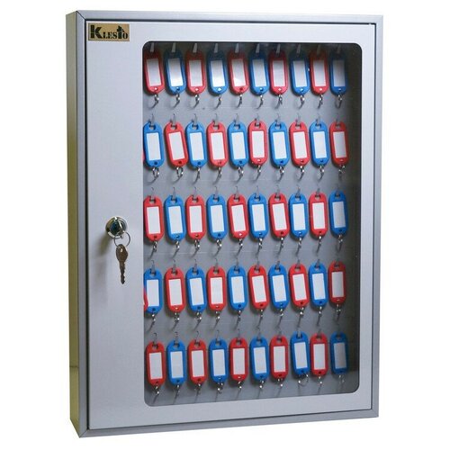 Klesto Шкаф для ключей SKB-65 на 65 ключа, серый, металл/стекло