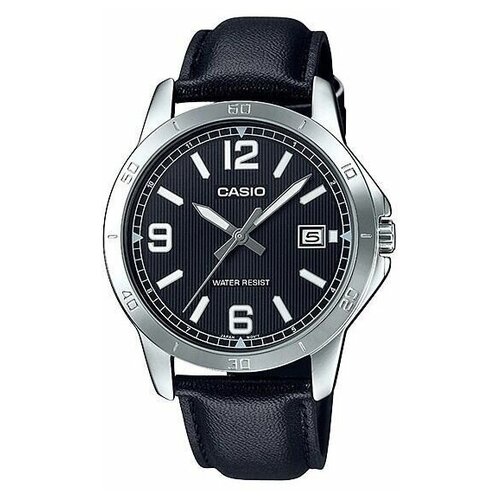 Наручные часы CASIO Collection MTP-V004L-1BUDF, черный, серебряный
