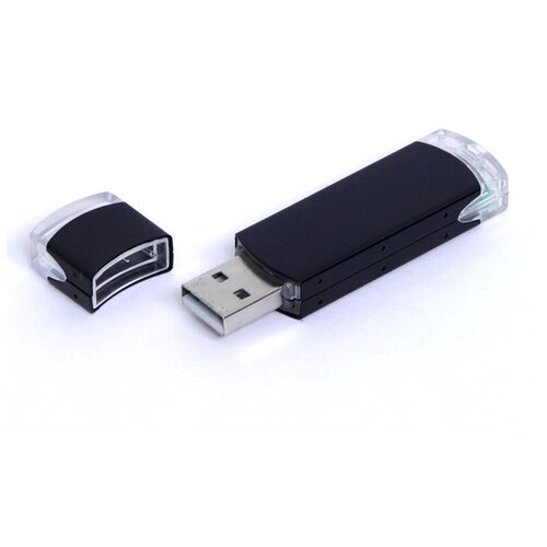 Классическая металлическая флешка для нанесения логотипа (64 Гб / GB USB 3.0 Черный 014 оптом от интернет магазина)