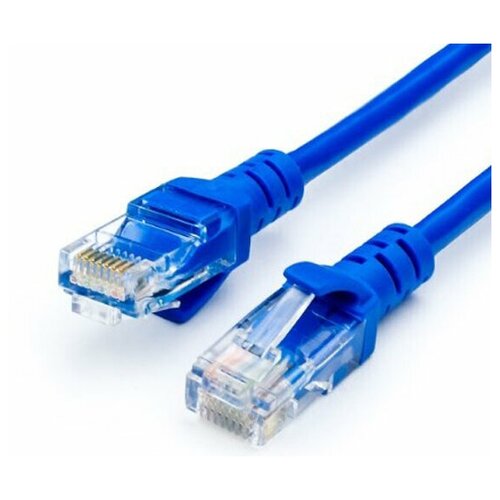 Сетевой кабель ATcom RJ45 cat.5e UTP 2m Blue АТ9161