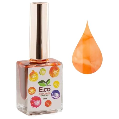 E.co nails краска для акварельного дизайна Nails Water Color, 3 мл