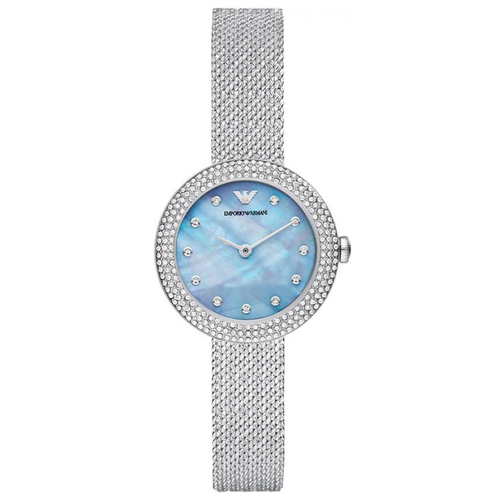 Наручные часы EMPORIO ARMANI, голубой, серебряный