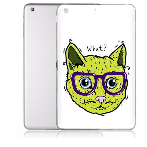 Чехол задняя-панель-накладка-бампер MyPads Зеленый кот для Apple iPad Air (2013)-A1474/A1475/A1476 противоударный