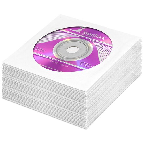 Диск SmartTrack CD-R 700Mb 52x в бумажном конверте с окном, 25 шт.